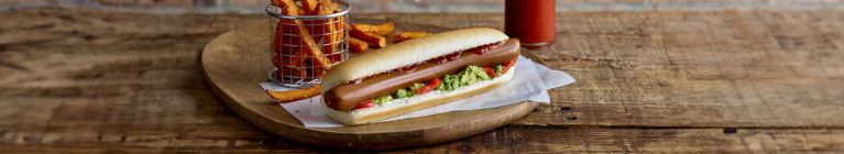 8.5” Jumbo Hot Dog Roll, Side Sliced | Lantmännen Unibake