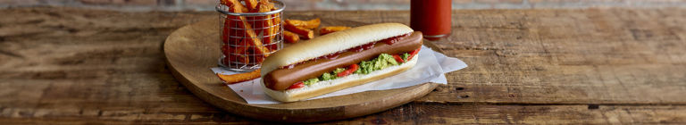 8.5” Jumbo Hot Dog Roll, Side Sliced | Lantmännen Unibake